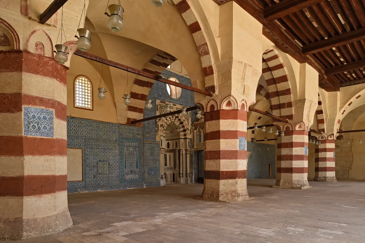 The Blue Mosque of Cairo restored by the Aga Khan Trust for Culture