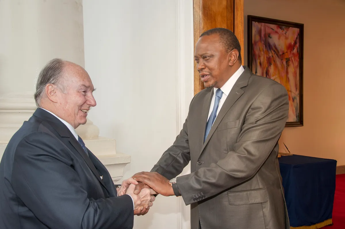 President Kenyatta welcomes Aga Khan at State House - AKDN