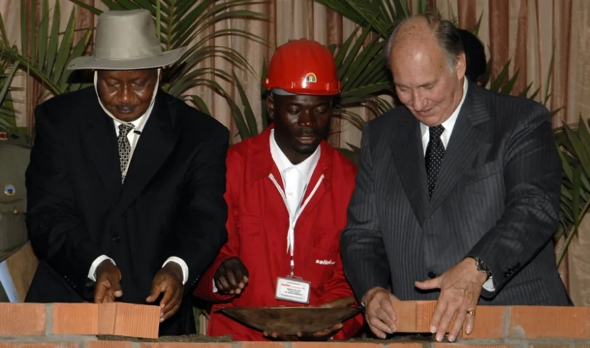 Foundation stone-laying ceremony of the Bujagali hydropower project