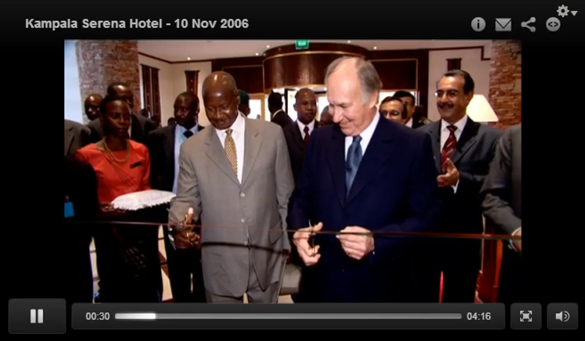 Inauguration of Kampala Serena hotel - AKDN