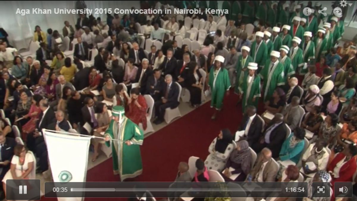 Aga Khan University 2015 Convocation in Nairobi, Kenya