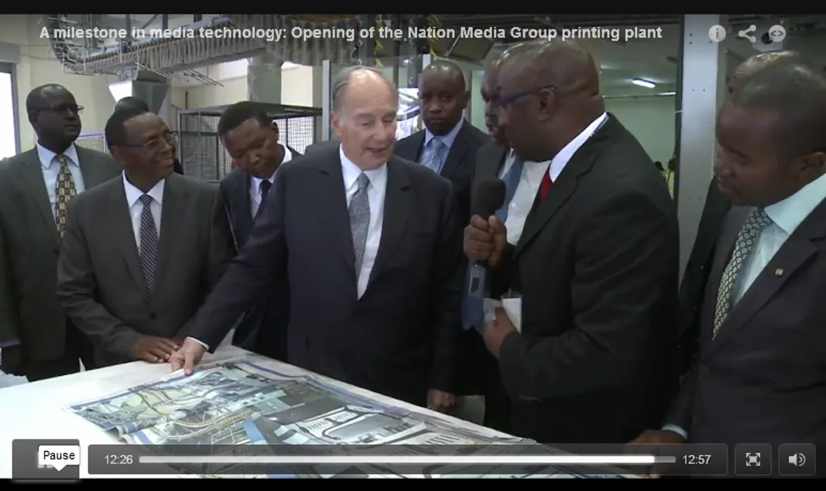 Commissioning ceremony for the new Nation Media Group printing
