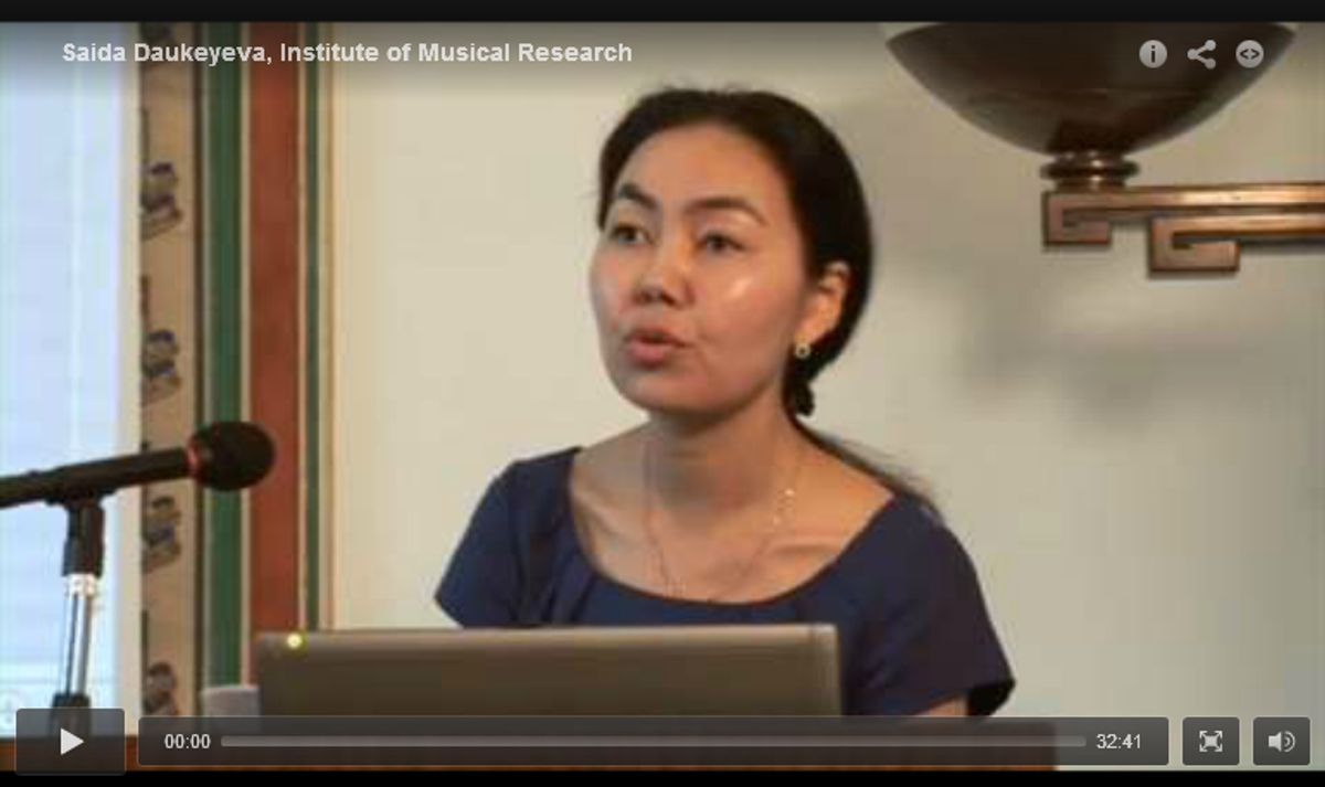 Saida Daukeyeva, Institute of Musical Research - AKDN