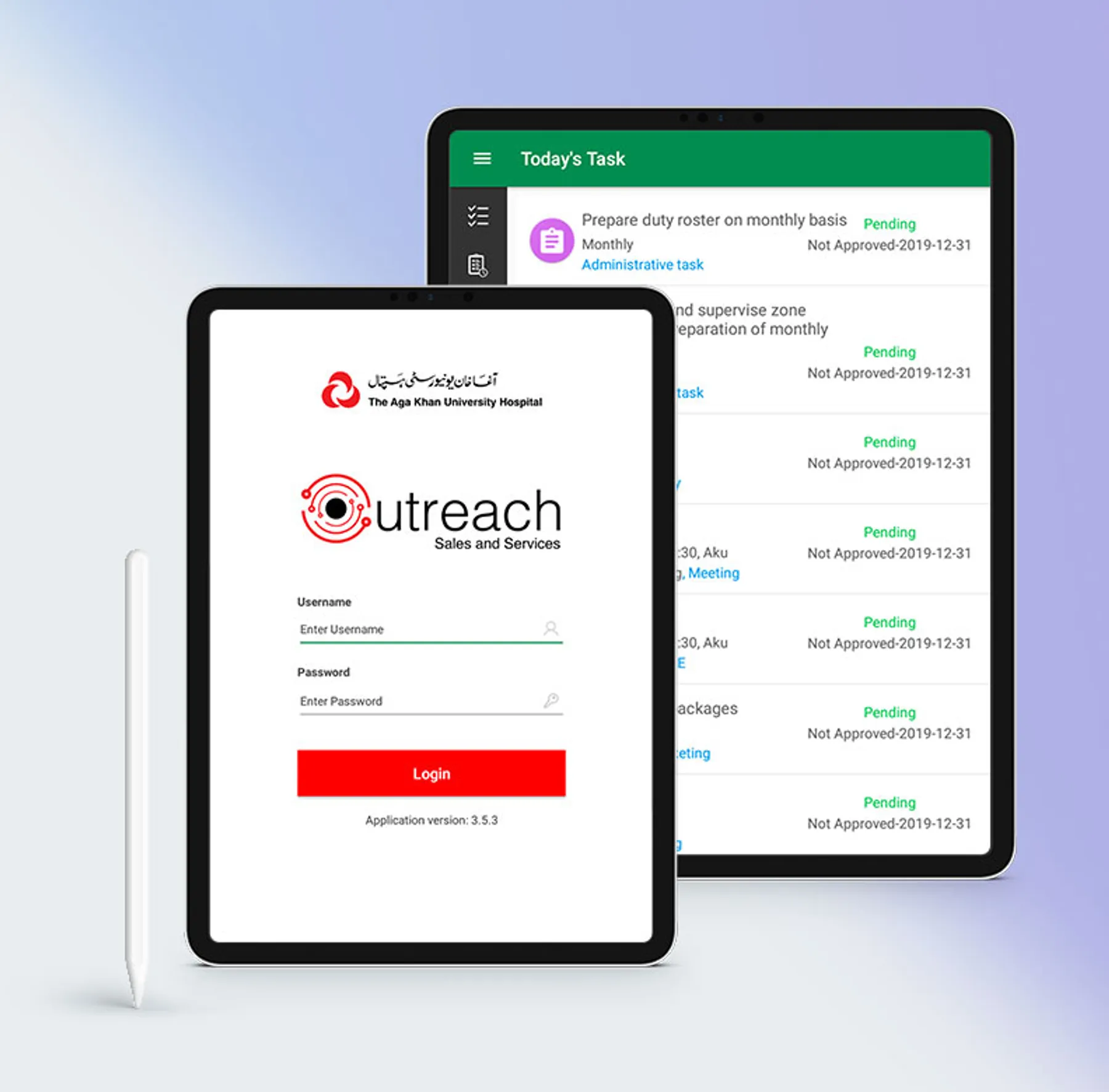 Sales and service outreach application - AKDN