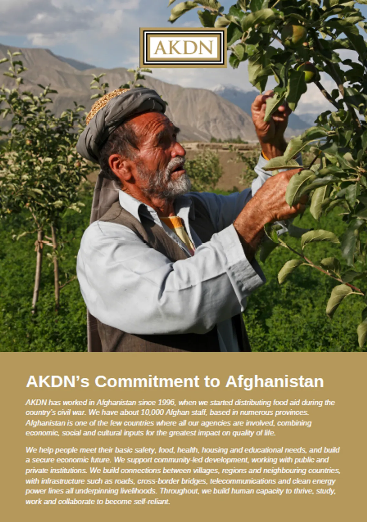 AKDN’s Commitment to Afghanistan - AKDN