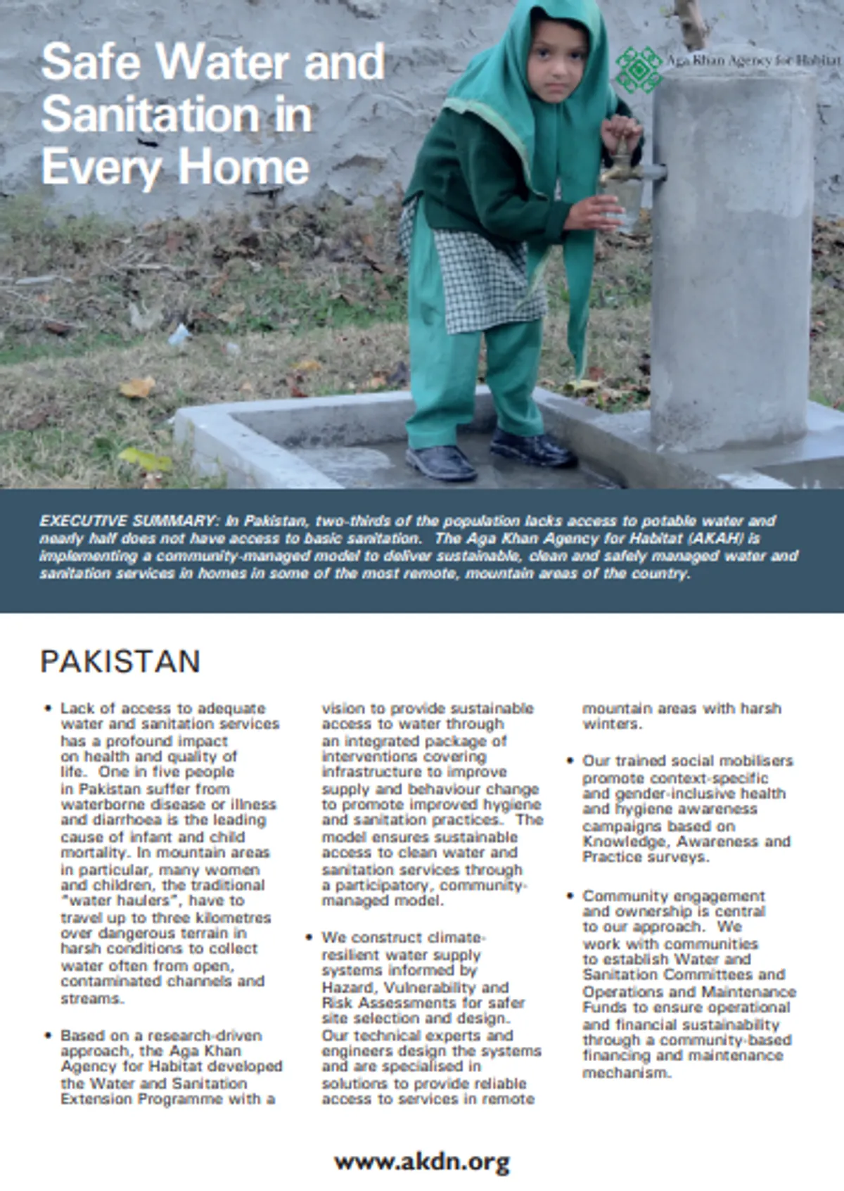 Safe water and sanitation in every home - AKDN