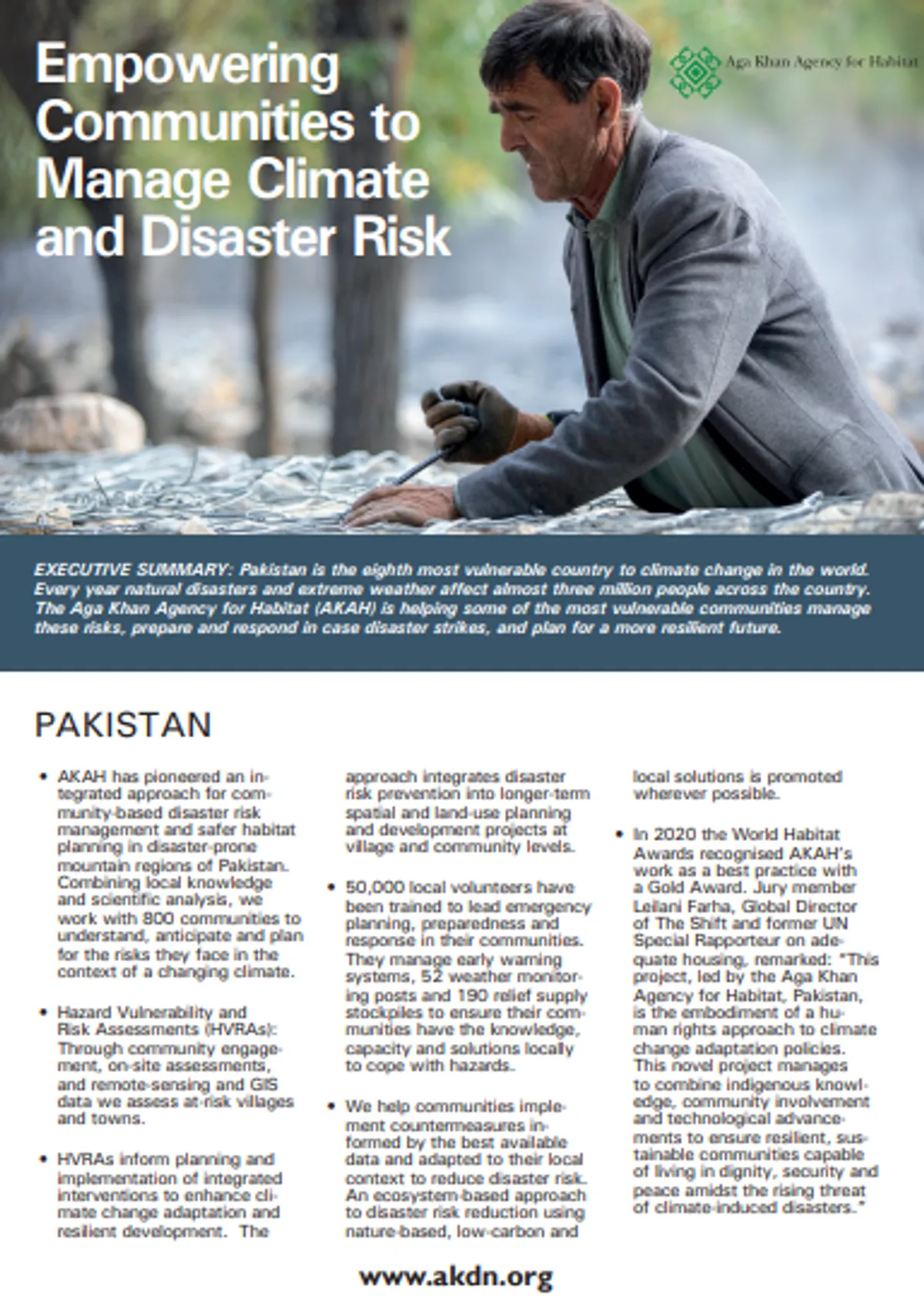 Empowering communities to manage climate and disaster risk